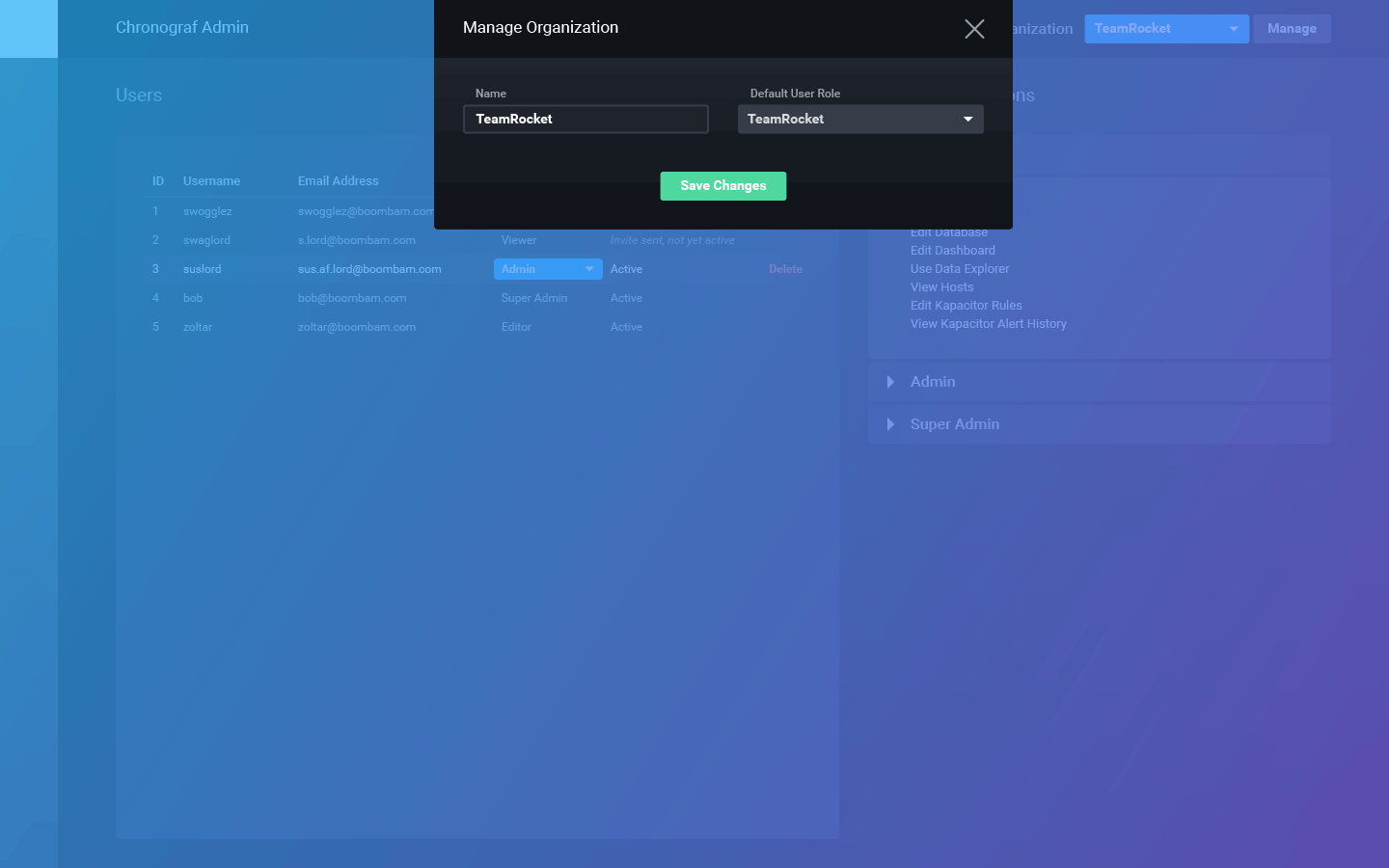 Chronograf Organizations Should Have Settable Default Role · Issue 1831 · Influxdatachronograf 