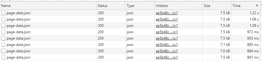 Website has loads of slow loading of "page-data.json" files in the network · Issue #28578 ...