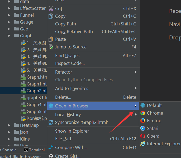 更新最新版本之后，无法再pycharm中直接运行html了 · Issue #82 · pyecharts/pyecharts · GitHub