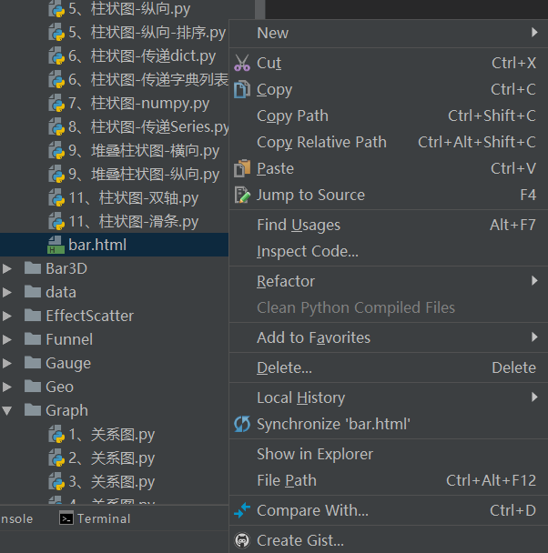 更新最新版本之后，无法再pycharm中直接运行html了 · Issue #82 · pyecharts/pyecharts · GitHub