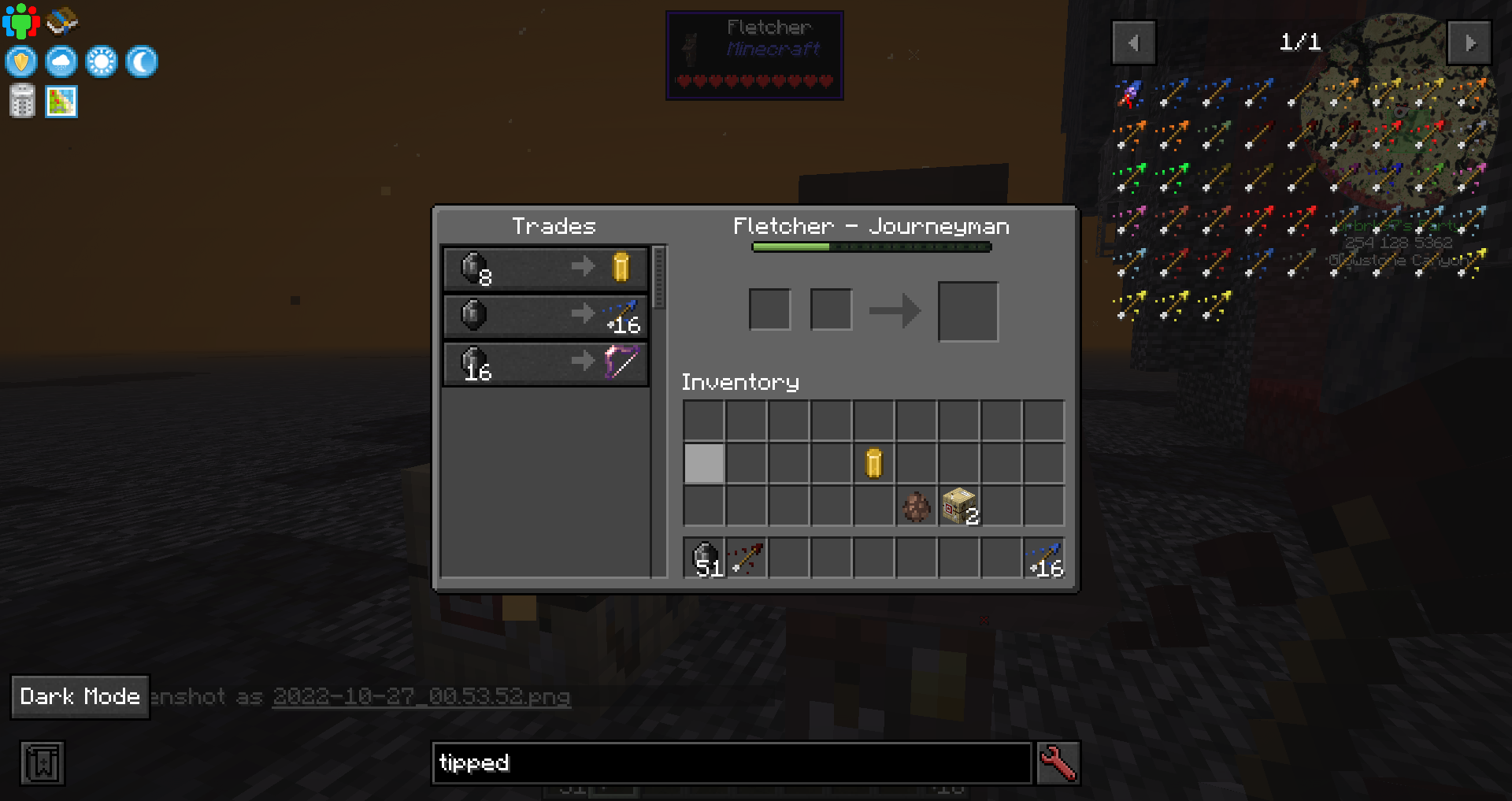 [Bug]: Fletcher villager trades wrong tipped arrow · Issue #1512 ...