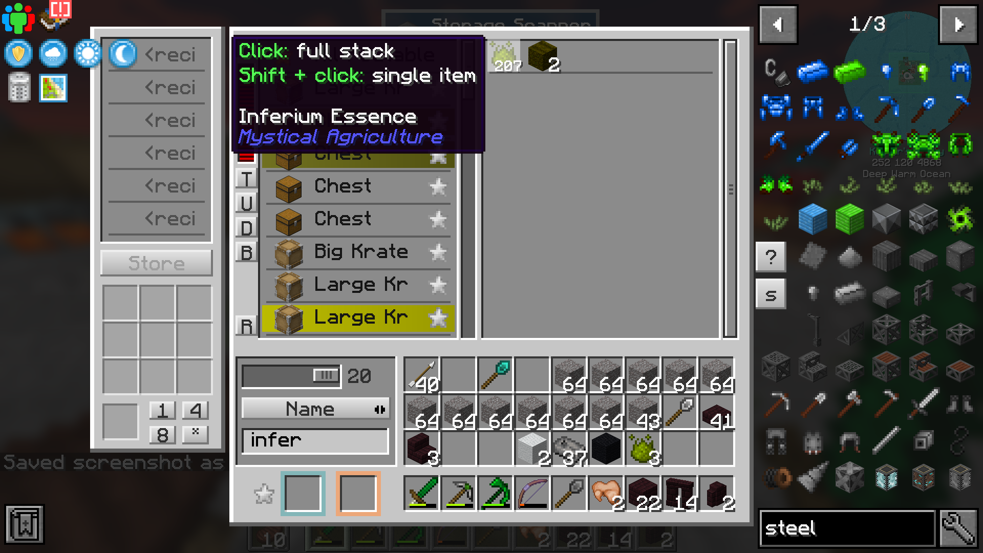 [Bug]: Storage Scanner from RFtools not highlighting properly · Issue #460 · FTBTeam/FTB-Modpack ...