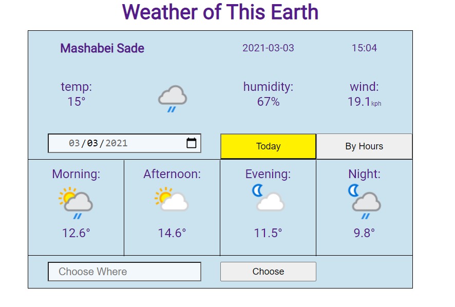GitHub - shaytamir/weather-applet