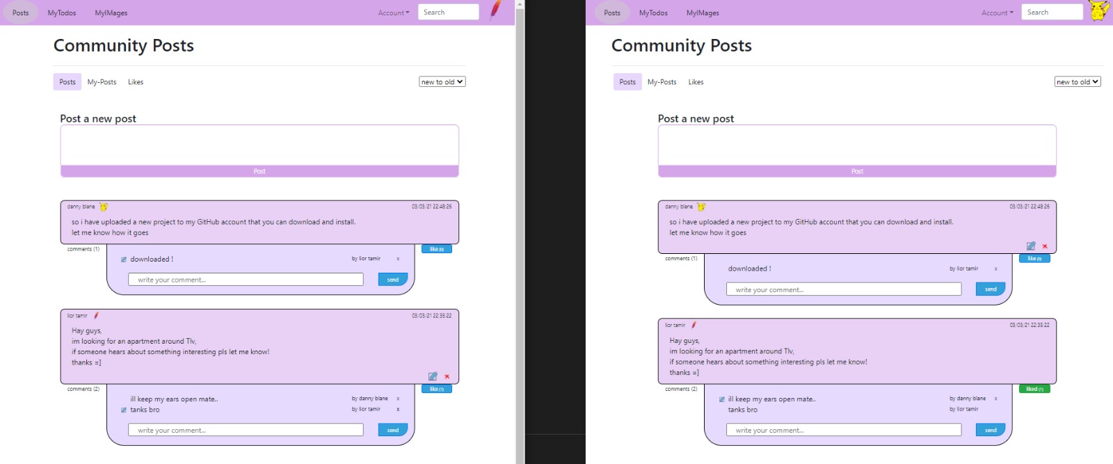 GitHub - shaytamir/myt-project