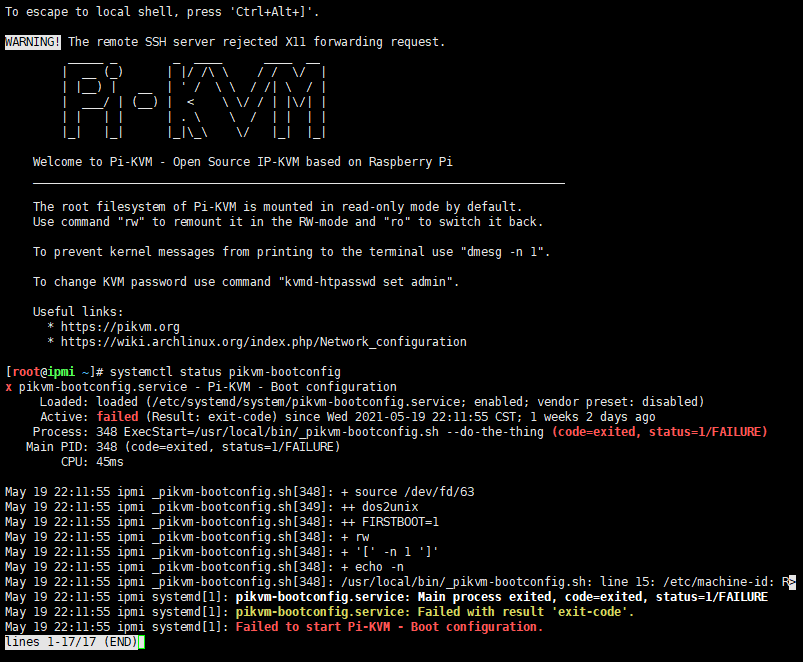 Broken firstboot script · Issue #325 · pikvm/pikvm · GitHub