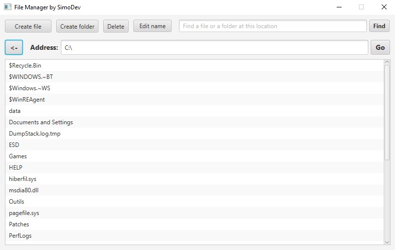 GitHub - simo333/file-explorer: Desktop application that works with ...