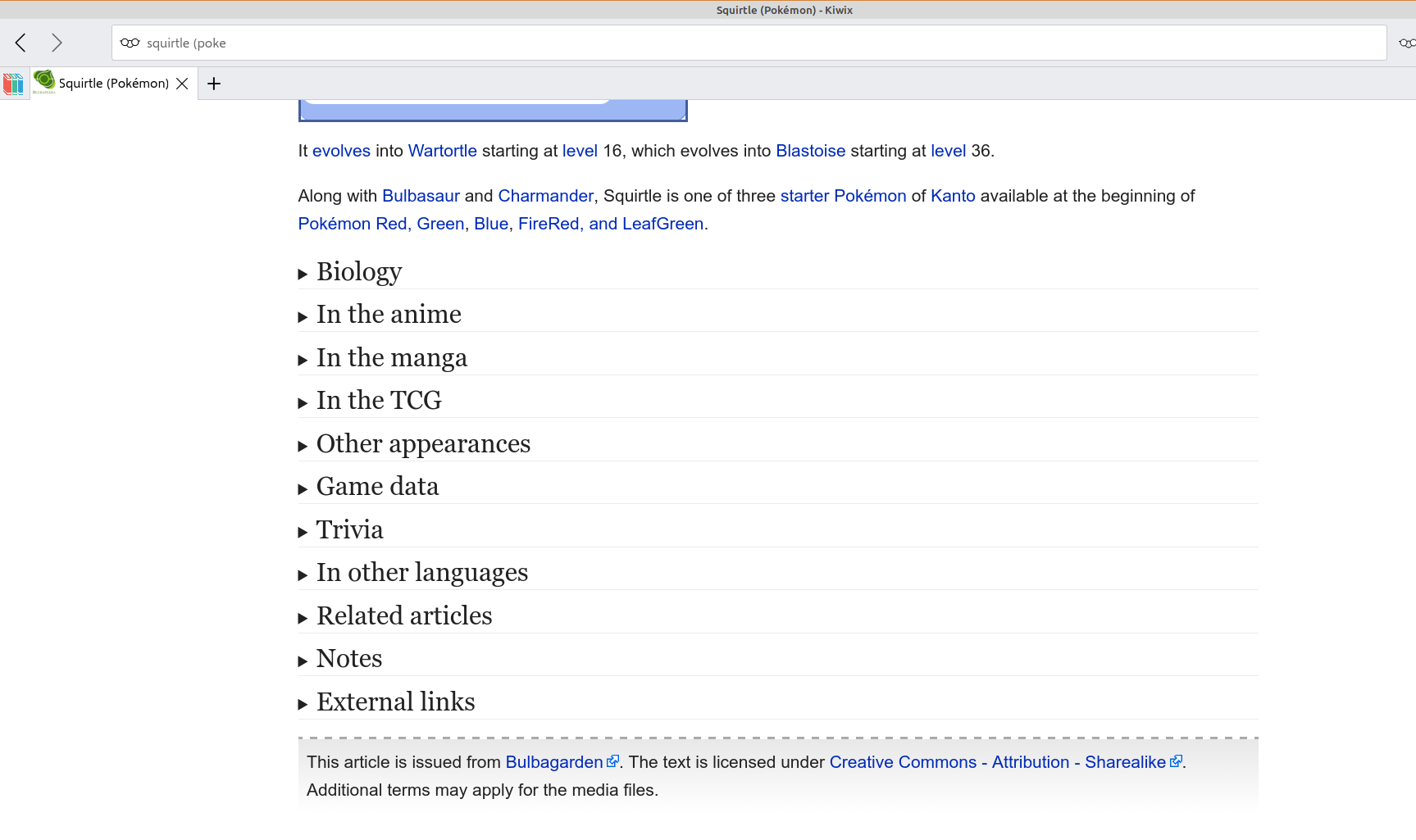 Bulbagarden (December .zim file) shows less information than the previous build · Issue #1332 ...