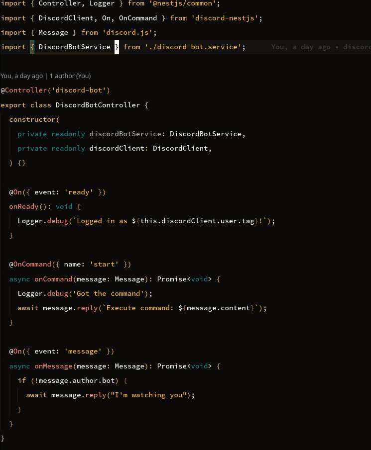 Repeat Bot Messages Reply On Message Event · Issue #26 · fjodor-rybakov/discord-nestjs · GitHub