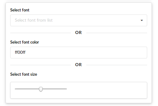 Add Text customization components in Frontend · Issue #832 · fossasia/badgeyay · GitHub