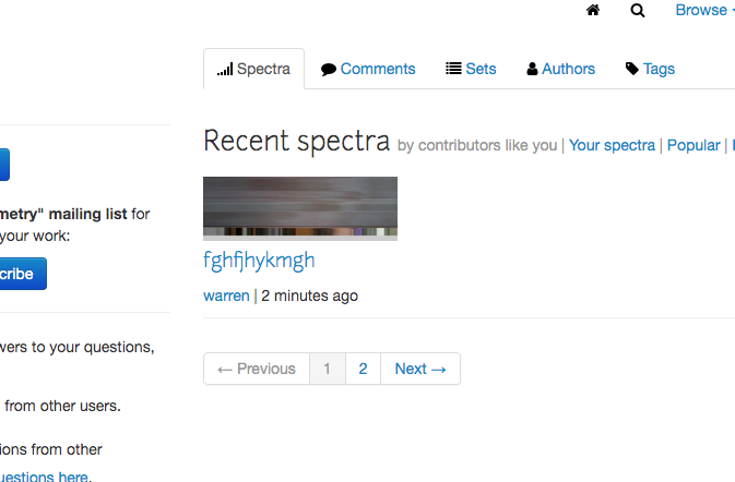 Pagination broken due to Bootstrap v2.3 UI library · Issue #686 · publiclab/spectral-workbench ...