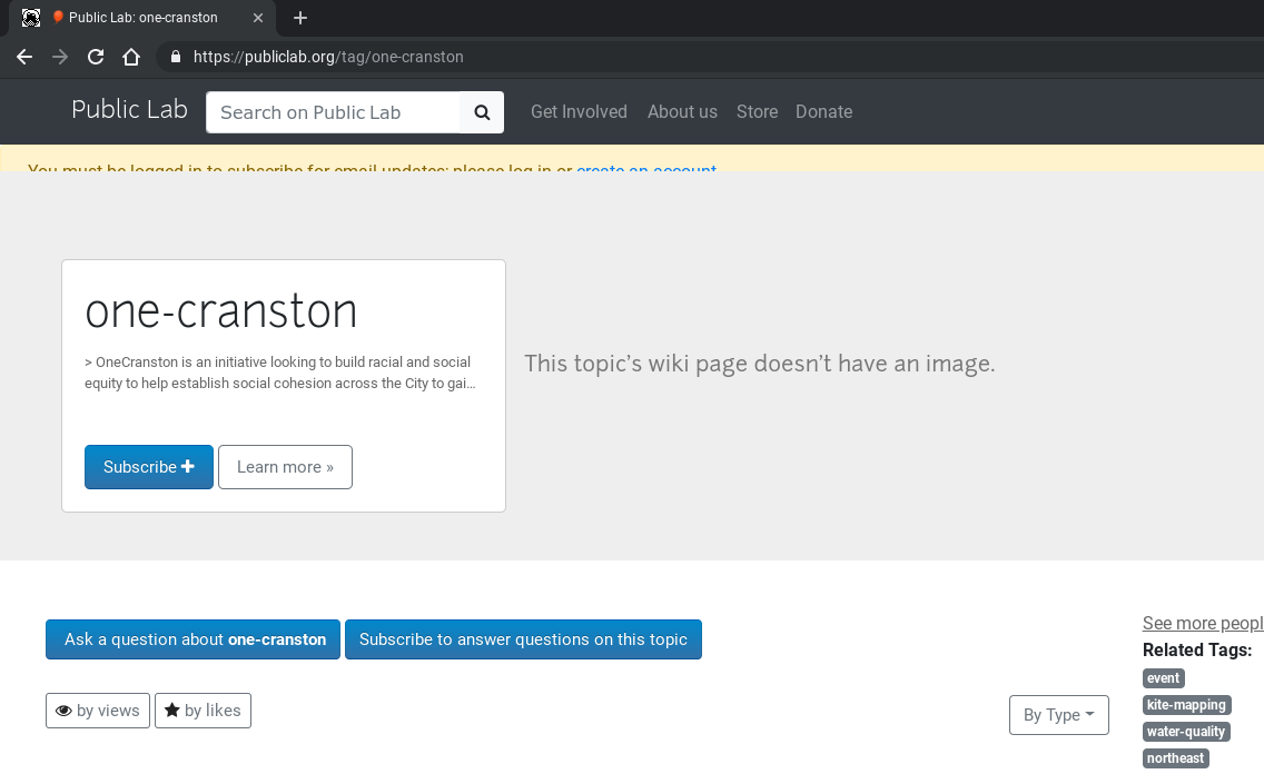 Follow-up issues to new tag page design · Issue #6055 · publiclab/plots2 · GitHub