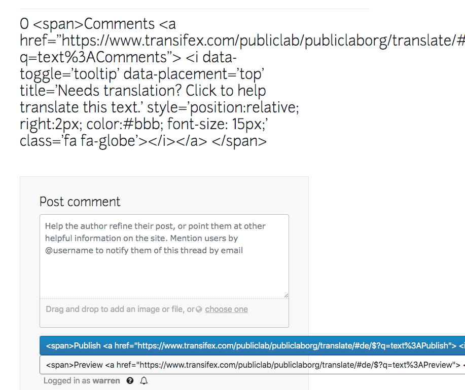 Error in transifex translation() · Issue #6807 · publiclab/plots2 · GitHub