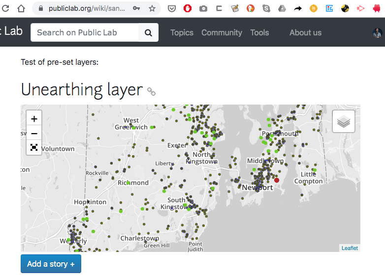 Unearthing layer showing grey dots instead of blue in Chrome on Mac · Issue #286 · publiclab ...