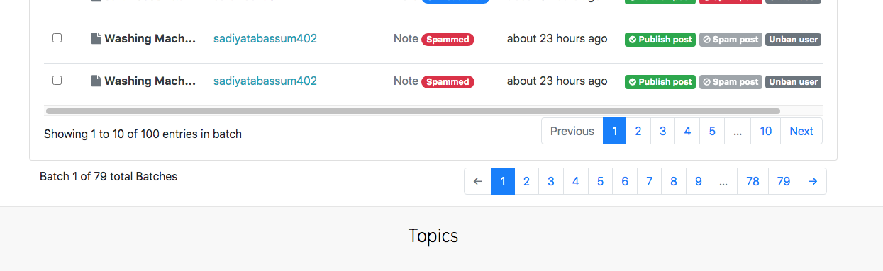 ambiguous double pagination UI on /spam2 · Issue #8343 · publiclab/plots2 · GitHub