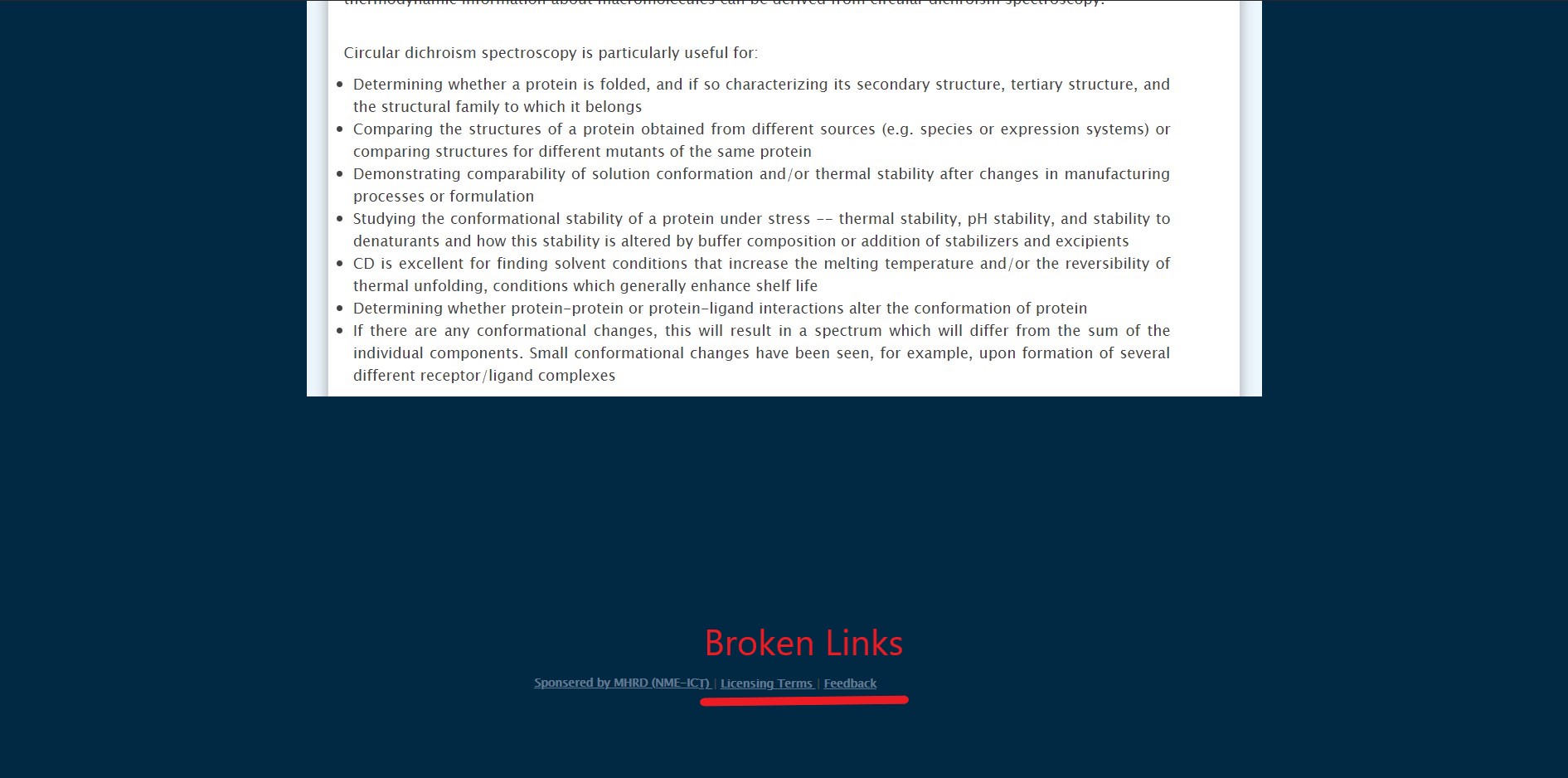 Broken Feedback and Licensing Links · Issue #218 · virtual-labs-archive/circular-dichronism ...