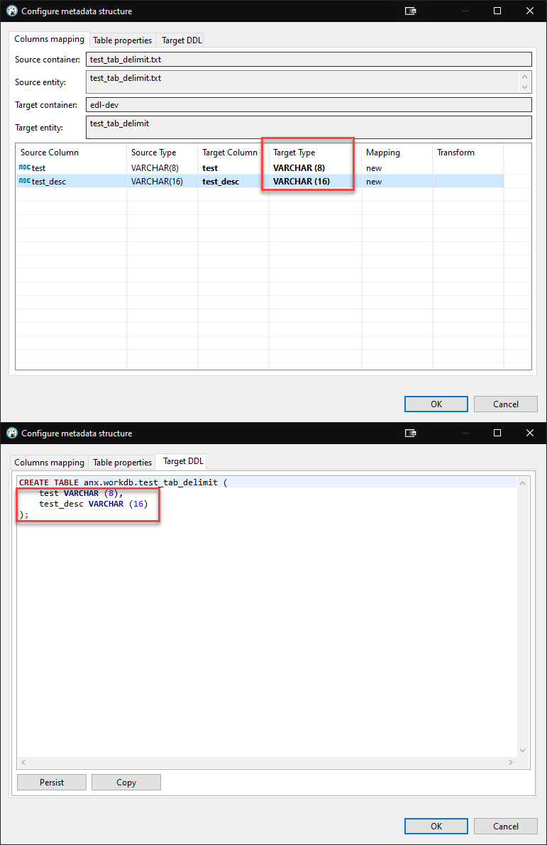 Import data - Target Type not translating to Target DDL statement · Issue #19220 · dbeaver ...