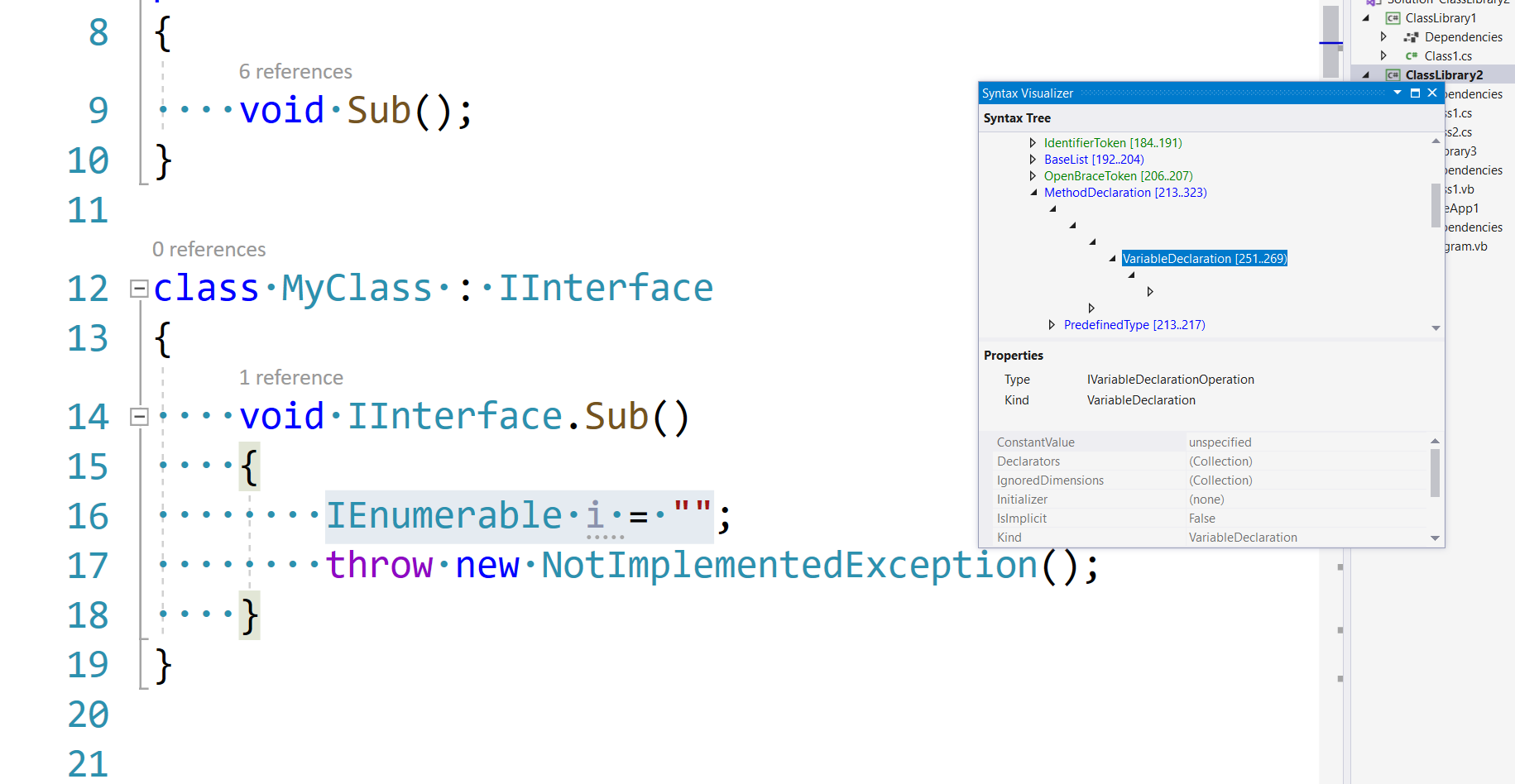 IOperation Tree in syntax visualizer is blank · Issue #868 · dotnet ...