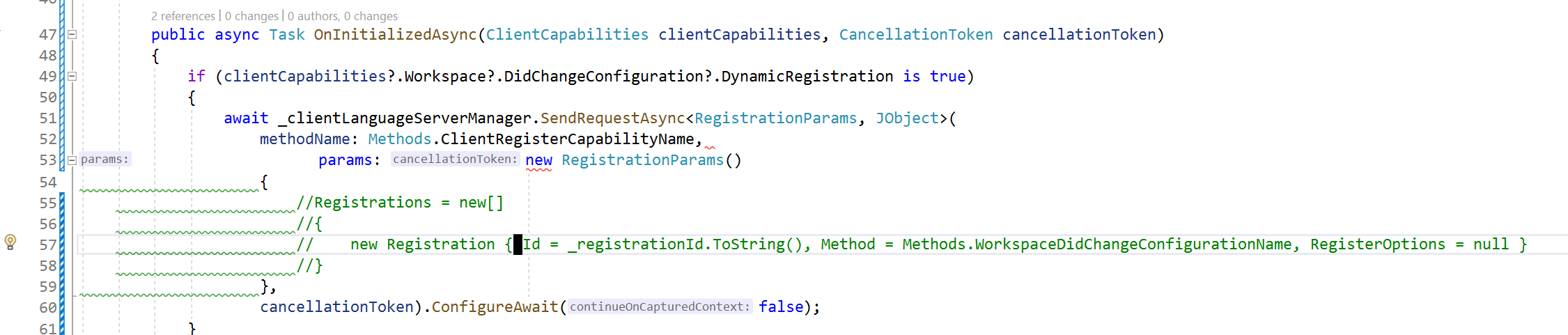 Double click Inline parameter doesn't handle reserved keyword properly · Issue #66817 · dotnet ...