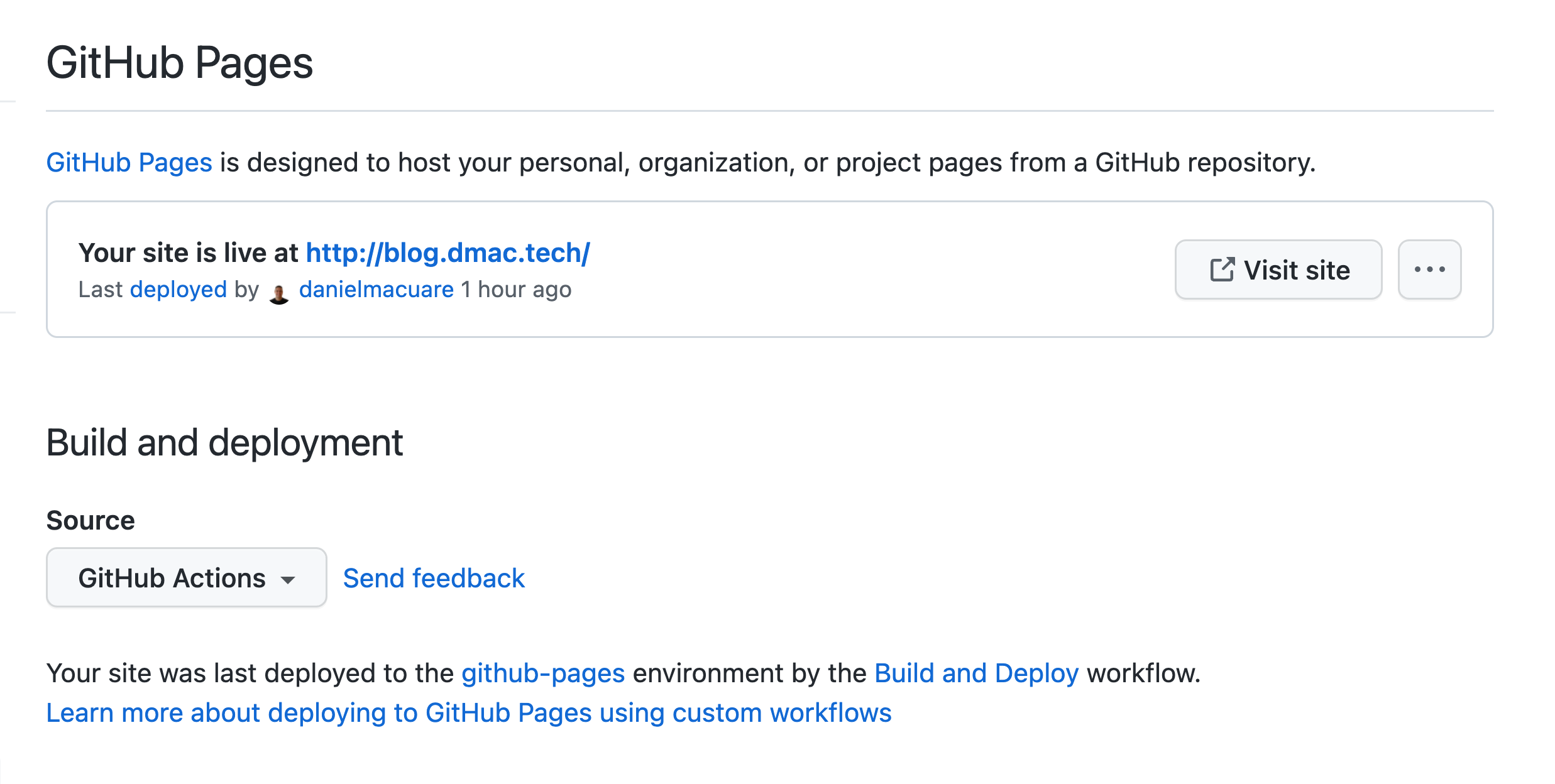 At deployment (via github pages) website just shows --- layout: home # Index page ---, whereas ...