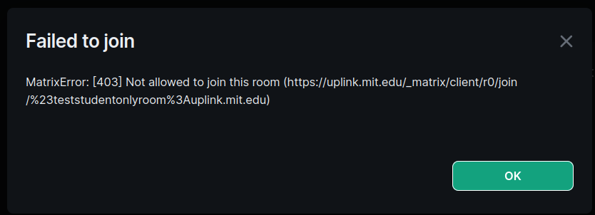 Allow Spam Checkers To Override The Error Message · Issue 16259 · Matrix Orgsynapse · Github