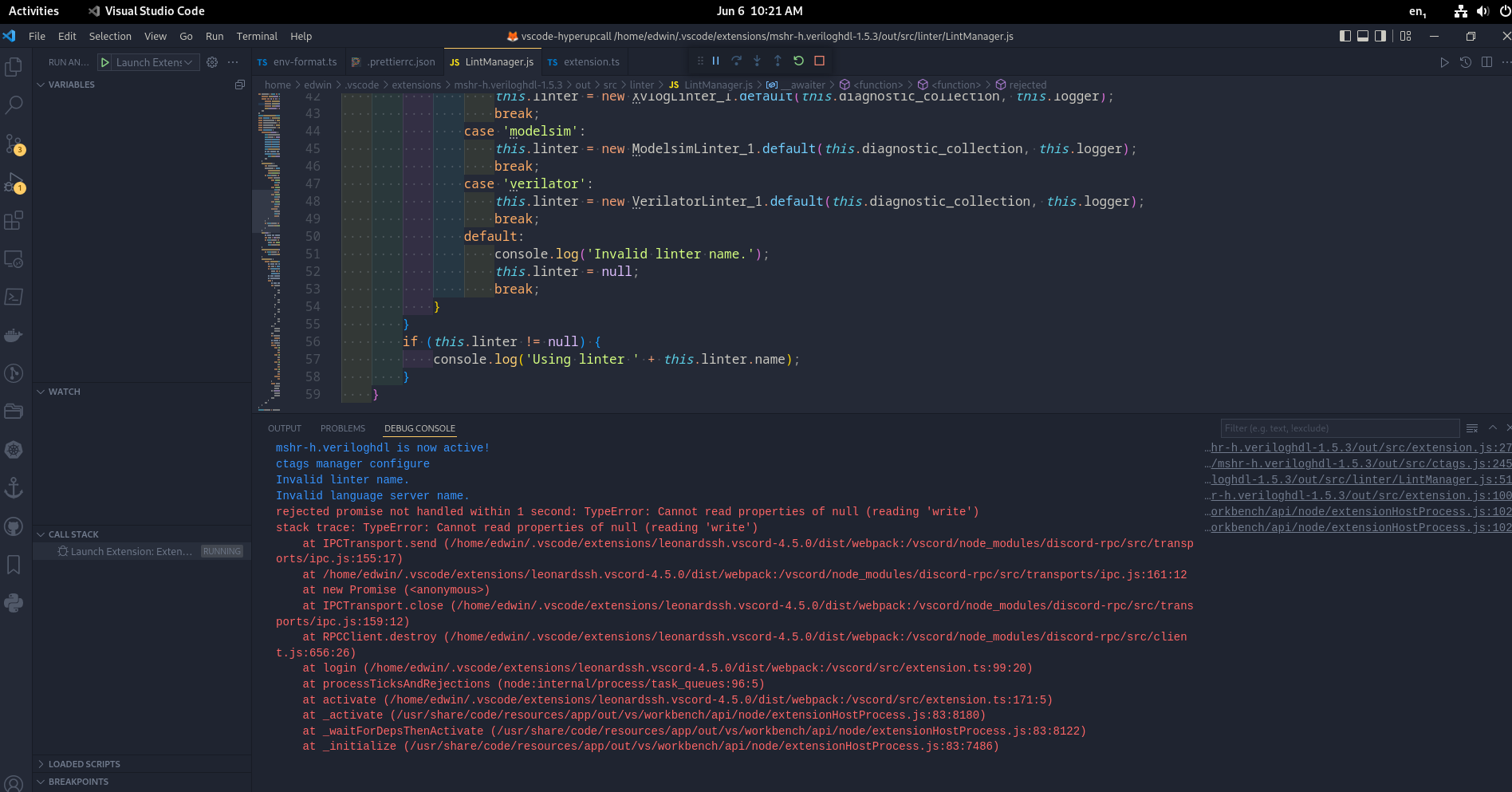 Bug Printing Directly To The Debug Console · Issue 289 · Mshr Hvscode Verilog Hdl Support