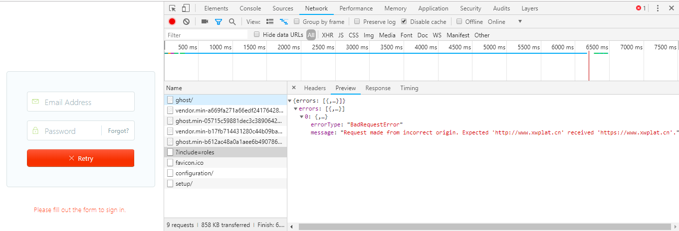admin login error · Issue #10490 · TryGhost/Ghost · GitHub