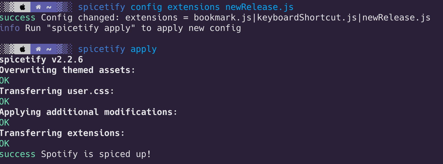 Newrelease Js Extension Not Working · Issue 772 · Spicetify Cli · Github