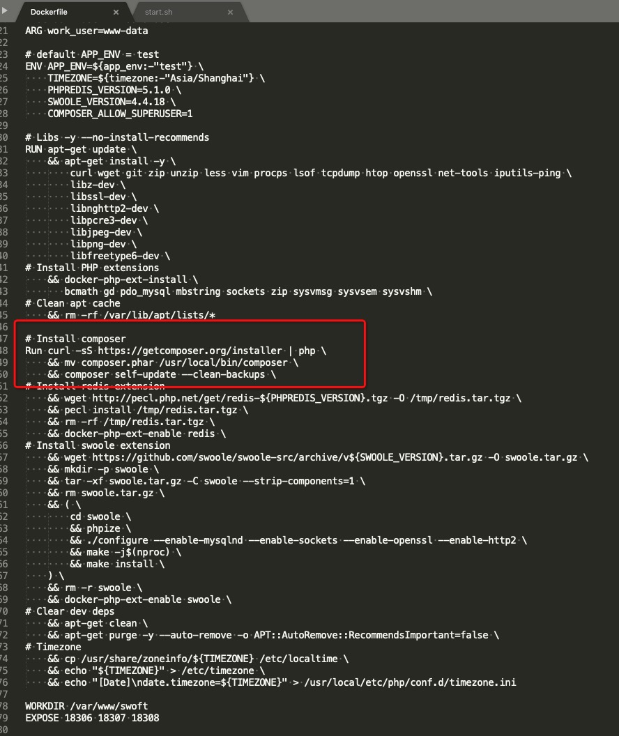 docker-compose up 启动失败，导致项目启动失败（附上log） · Issue #1223 · swoft-cloud/swoft · GitHub