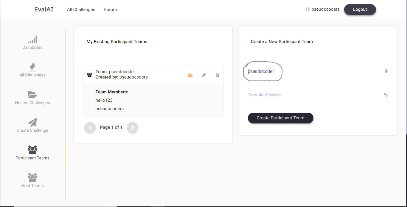 Bug While Editing Participating Team Name · Issue 2045 · Cloud Cv Evalai · Github