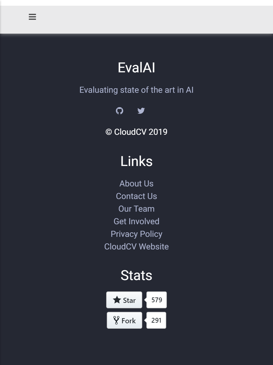 Center align the footer of dashboard when viewed below medium screen · Issue #2046 · Cloud-CV ...