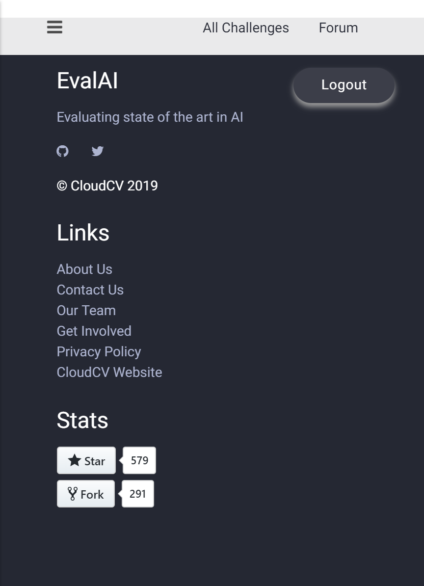 Center align the footer of dashboard when viewed below medium screen · Issue #2046 · Cloud-CV ...