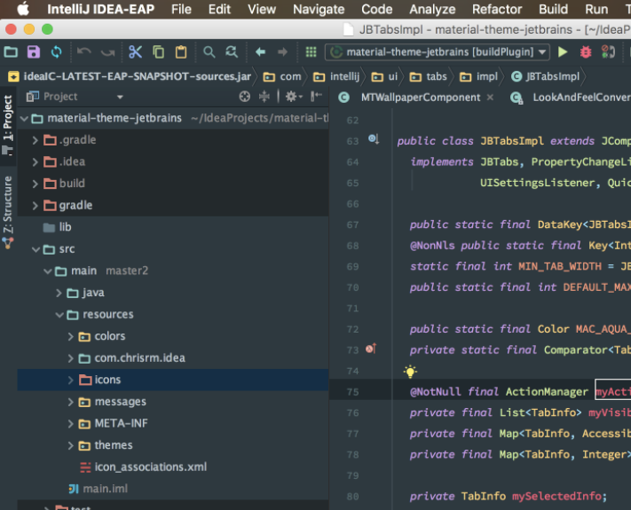 Sidebar Font Color not matching your Screenshots · Issue #400 · ChrisRM/material-theme-jetbrains ...
