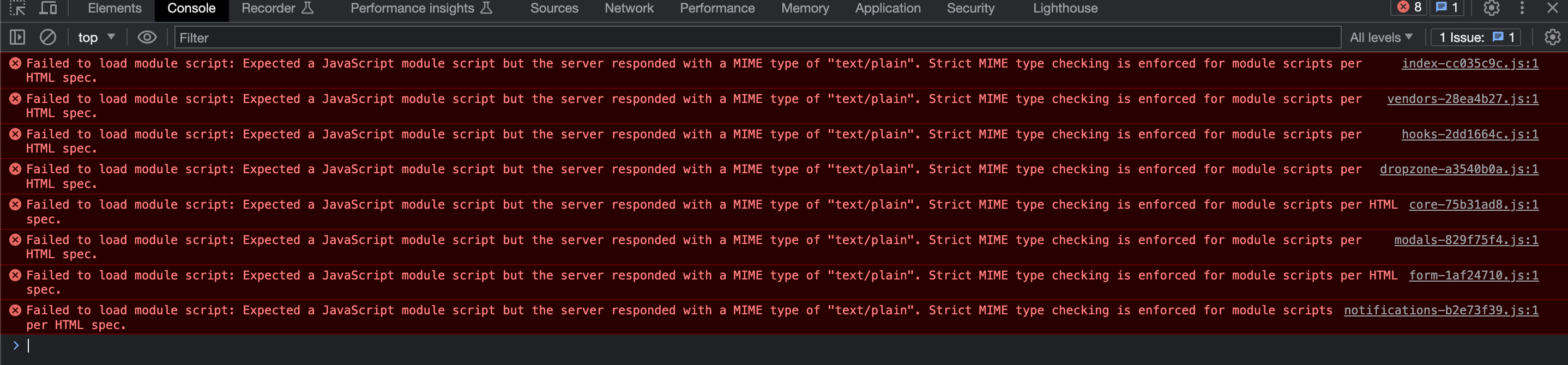 Wrong MIME type for javascript scripts causes blank page · Issue #2202 · morpheus65535/bazarr ...