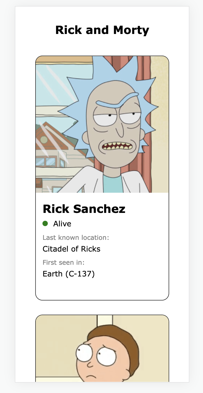 GitHub - AbhilashGayen/rick-morty-js: Rick and Morty API using Vanilla JS