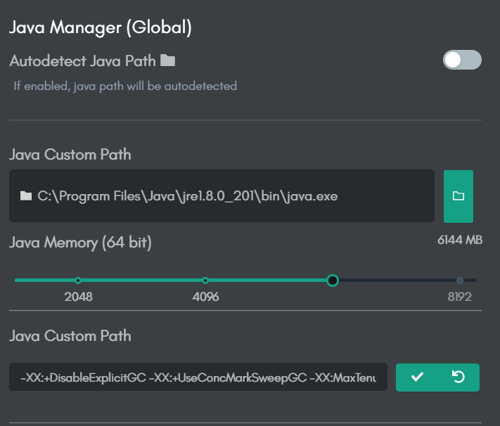 MC only launching with 1986MB of RAM · Issue #196 · gorilla-devs/GDLauncher · GitHub