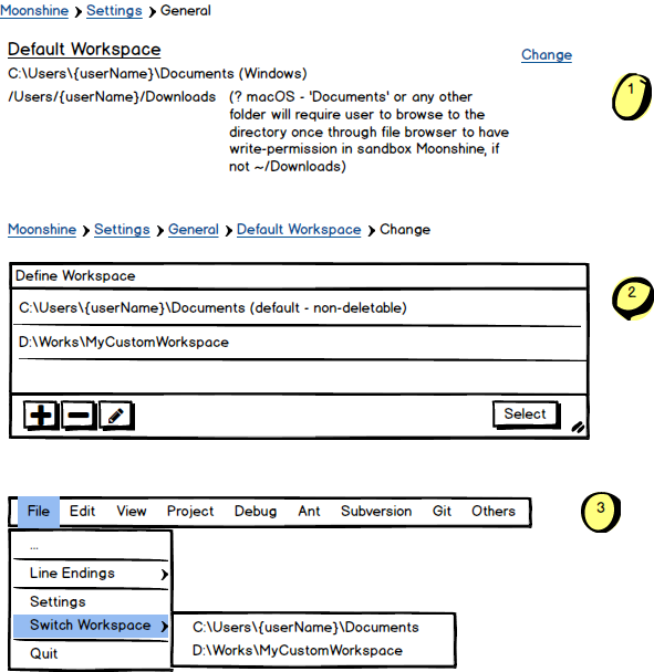 Improve workspaces mechanism in Moonshine · Issue #416 · Moonshine-IDE/Moonshine-IDE · GitHub