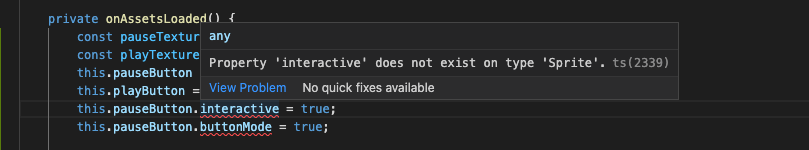 any Property 'interactive' does not exist on type 'Sprite' · Issue #8186 · pixijs/pixijs · GitHub