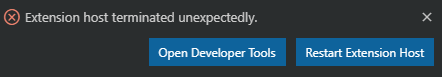 extension host terminated unexpectedly · Issue #253 · GoogleCloudPlatform/cloud-code-vscode · GitHub