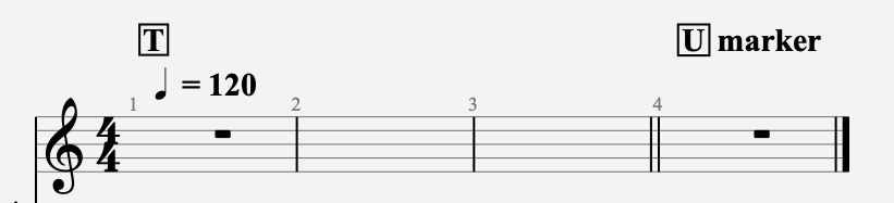 [mu4 Task] [gp] Display Selection Marker Text Smaller Differently From Rehearsal Mark · Issue