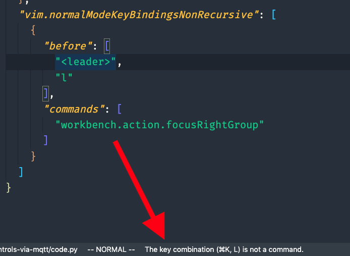 try to configure keybinding -> told key combination doesn't exist · Issue #4520 · VSCodeVim/Vim ...