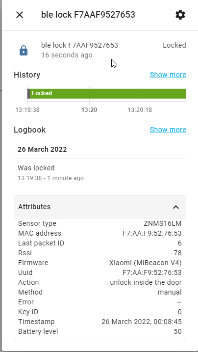 [Bug]: Aqara N100 with firmware MiBeaconV4 · Issue #797 · custom-components/ble_monitor · GitHub