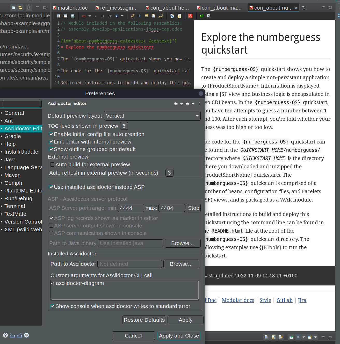 Support Custom Stylesheet In Asciidoctorconfig With Asp · Issue 470 · De Jcup Eclipse
