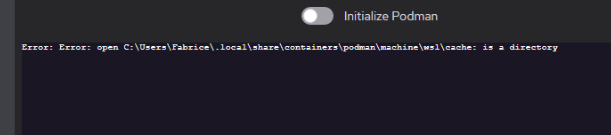 Error Message When Installing Podman With The Windows Installer For Restricted Environments