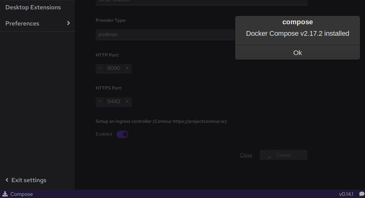 [Linux Flatpak 0.14.1] Compose status should change after installation · Issue #2120 · podman ...