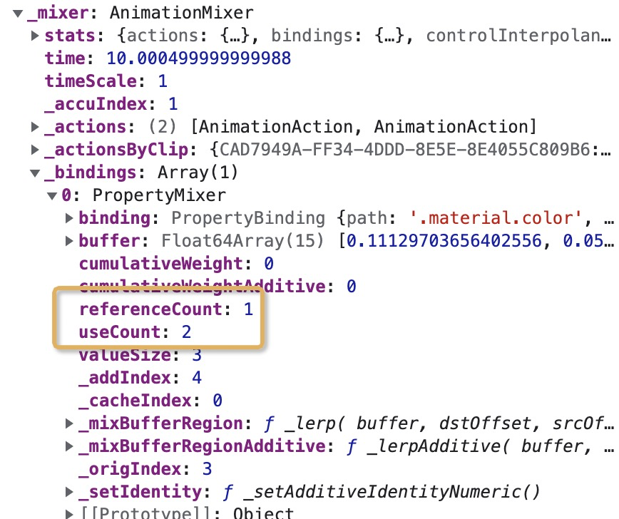 miss binding.referenceCount++ error when AnimationMixer._bindAction ...