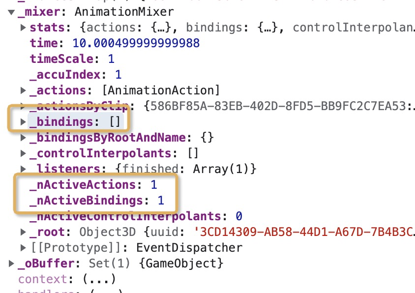 miss binding.referenceCount++ error when AnimationMixer._bindAction ...