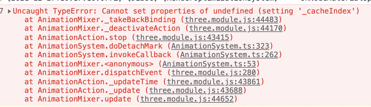 miss binding.referenceCount++ error when AnimationMixer._bindAction ...