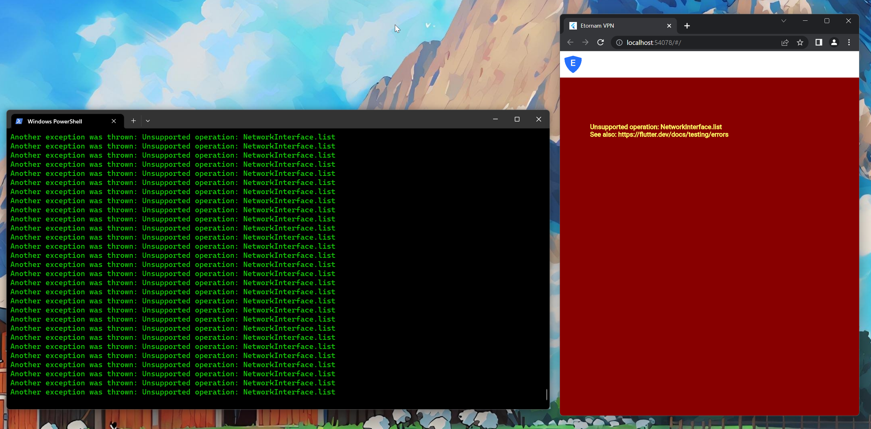 Another exception was thrown: Unsupported operation: NetworkInterface.list · Issue #1 ...