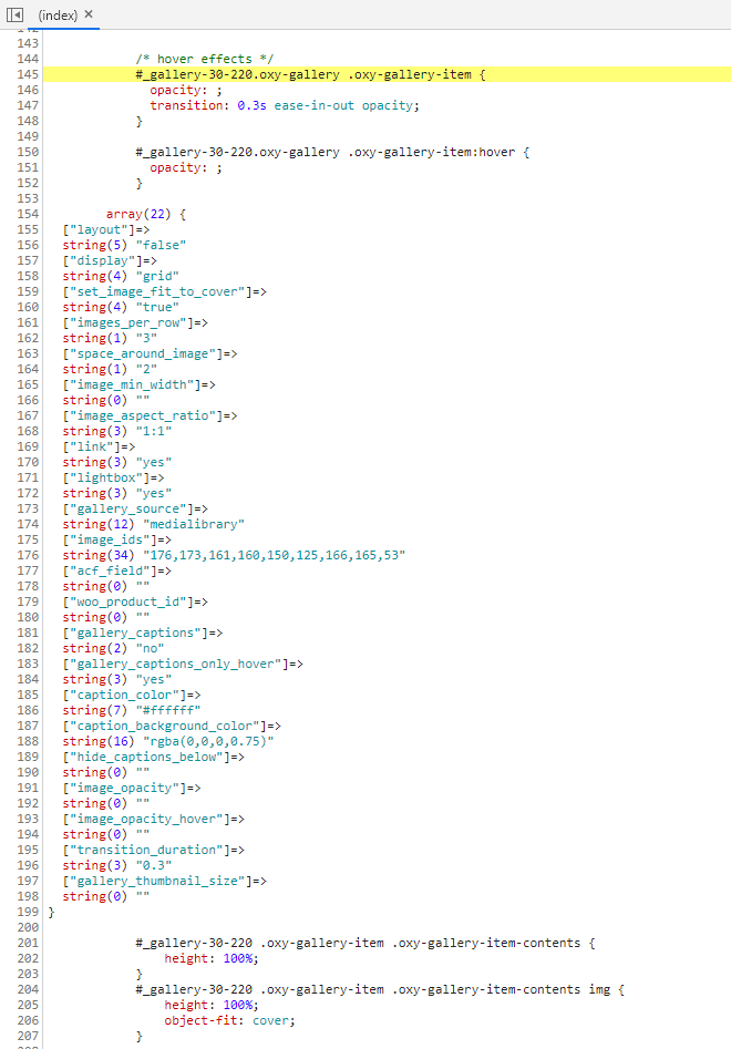 [3.7 beta 1] some JS code inserted in the CSS (Gallery element) · Issue #1867 · soflyy/oxygen ...