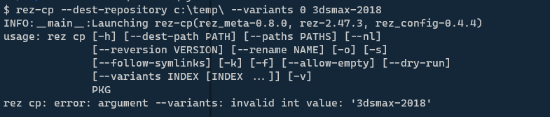 rez-cp fails with argument error if --variants argument is used last · Issue #812 ...